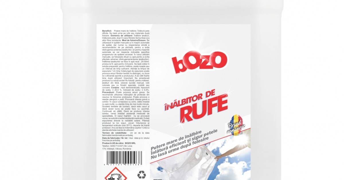 Produse HoReCa - Bozo Inalbitor rufe profesional 5kg